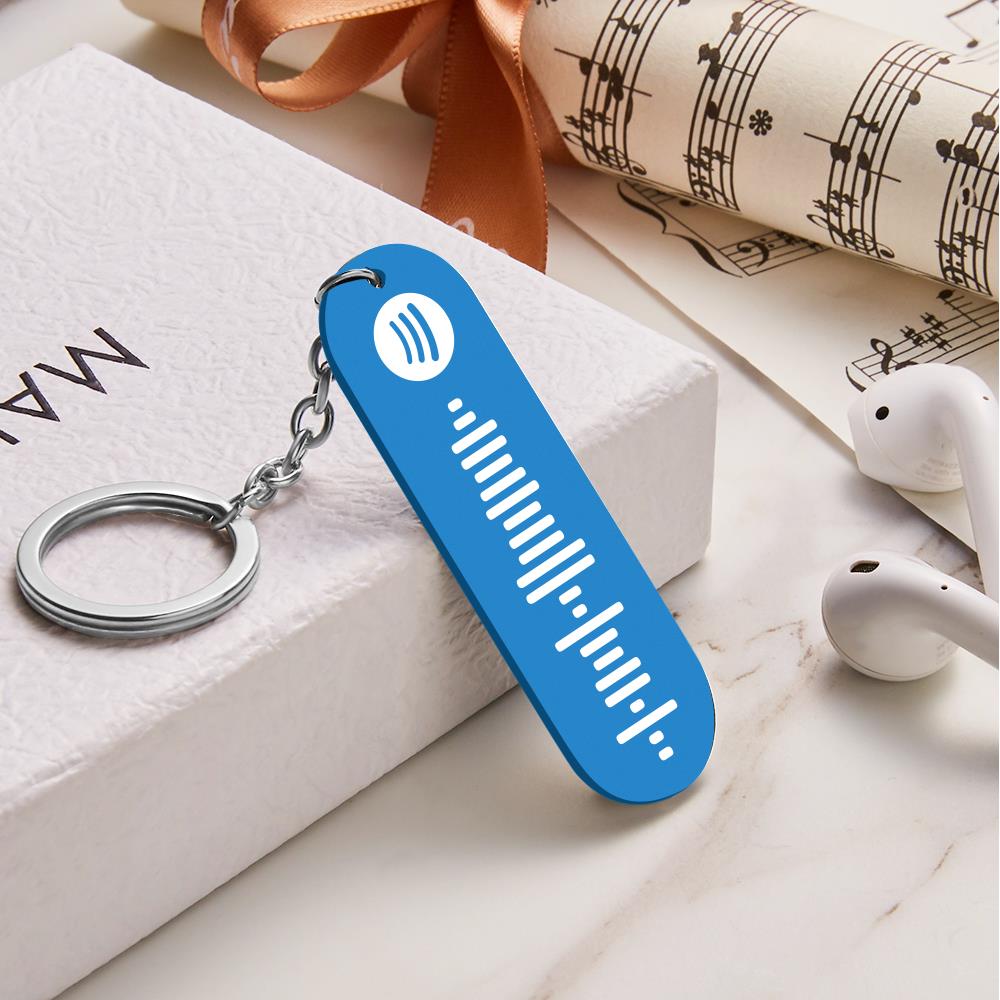 Custom Scannable Spotify Code Keychains Multicolor | My Spotify Plaque