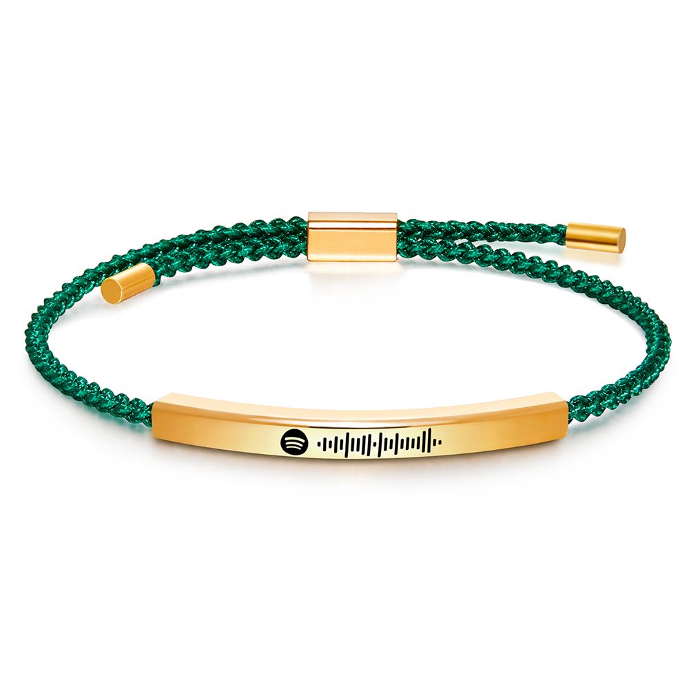 Custom Spotify Music Label Bracelet Personalized Scannable Music Song ...