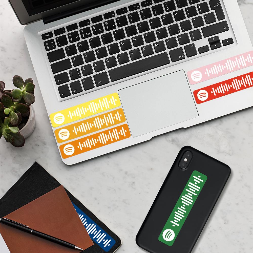 Spotify Code Music Stickers Custom Color Stickers | My Spotify Plaque