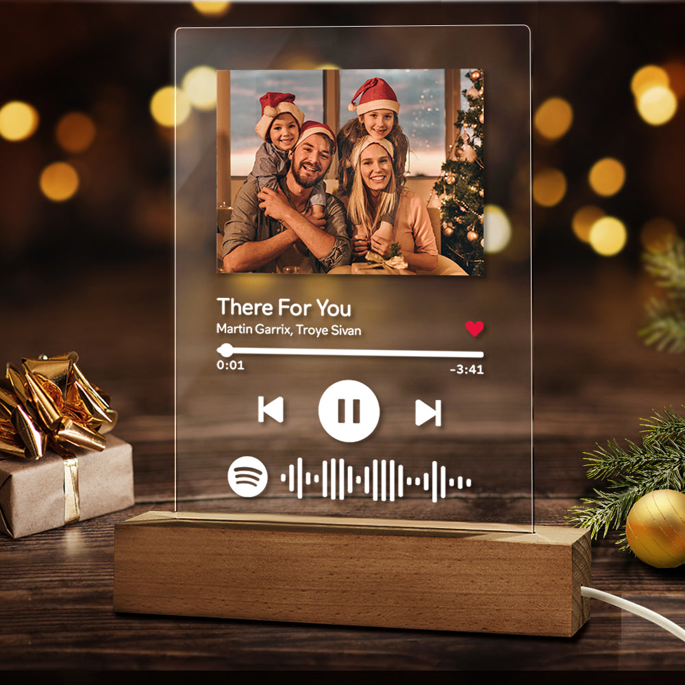 Spotify Custom Photo Scannable Music Plaque- Custom | Spotify Glass ...