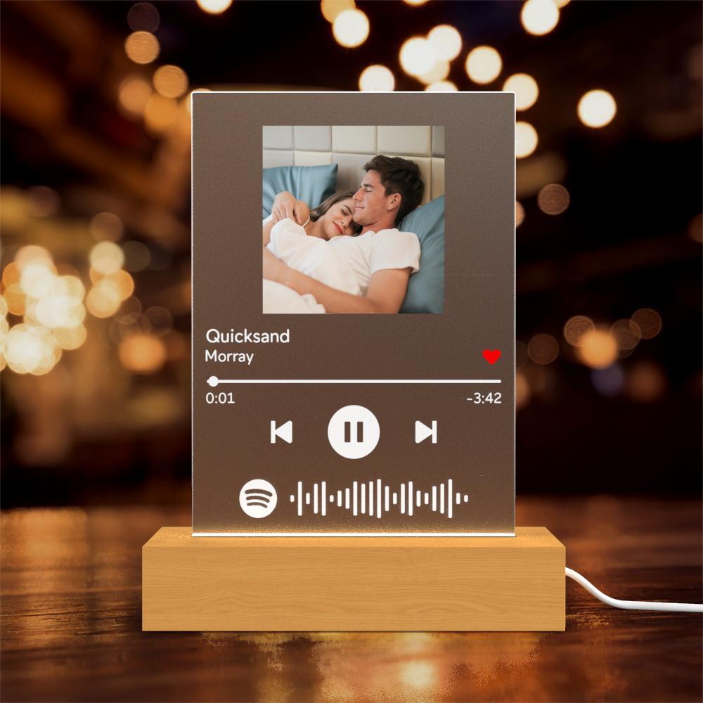 Custom Spotify Code Music Acrylic Glass Plaque 4 in 1 Gifts For Her ...