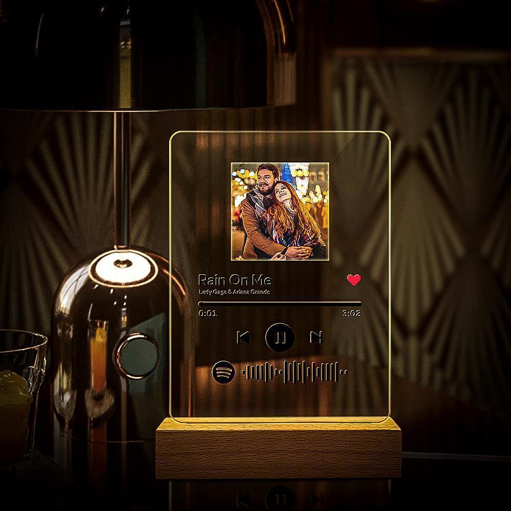 Halloween Gift -Spotify Glass Spotify Code Lamp Custom Photo Acrylic ...