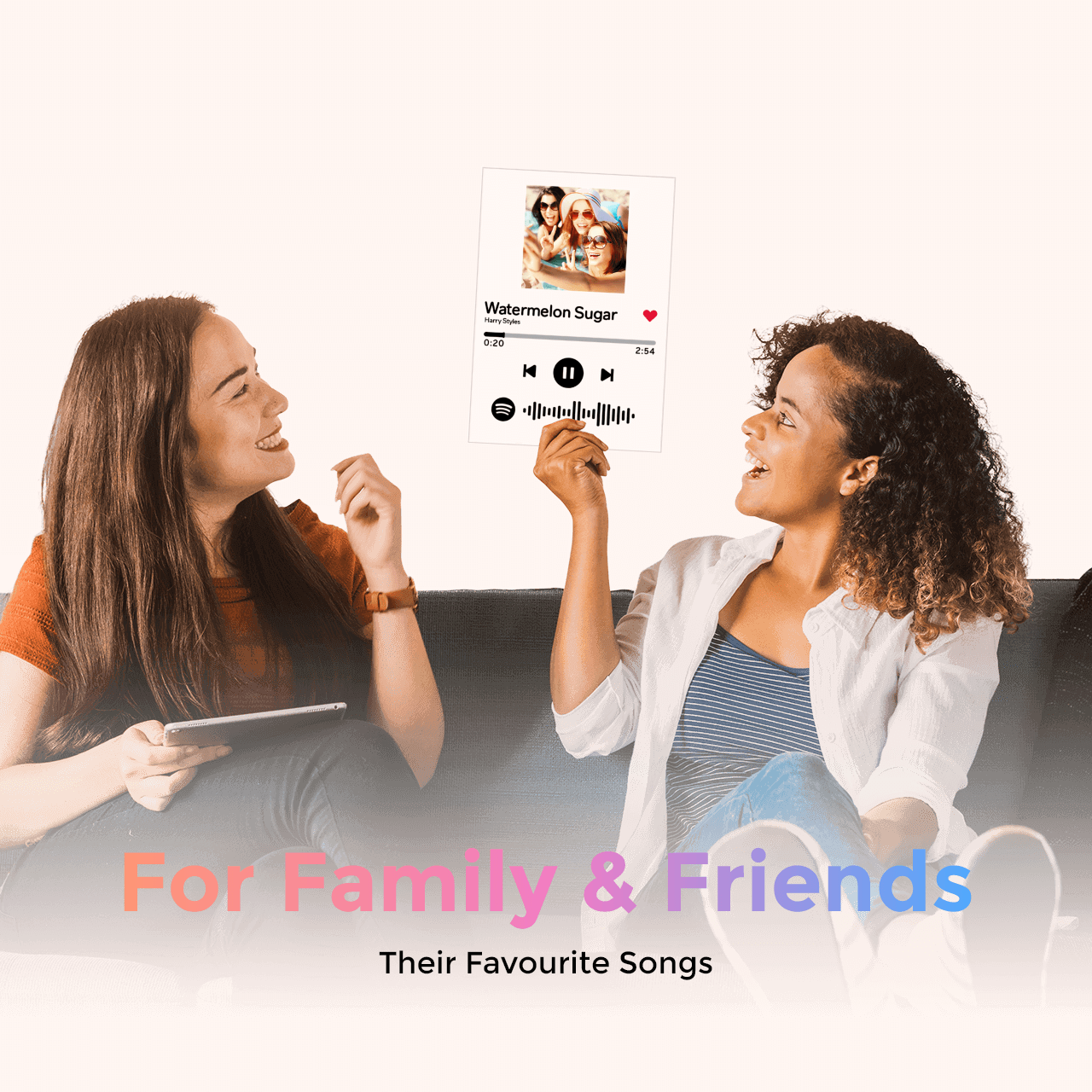 Spotify Scannable Spotify Code Custom Music Song Plaque Frame - 4.7IN X ...