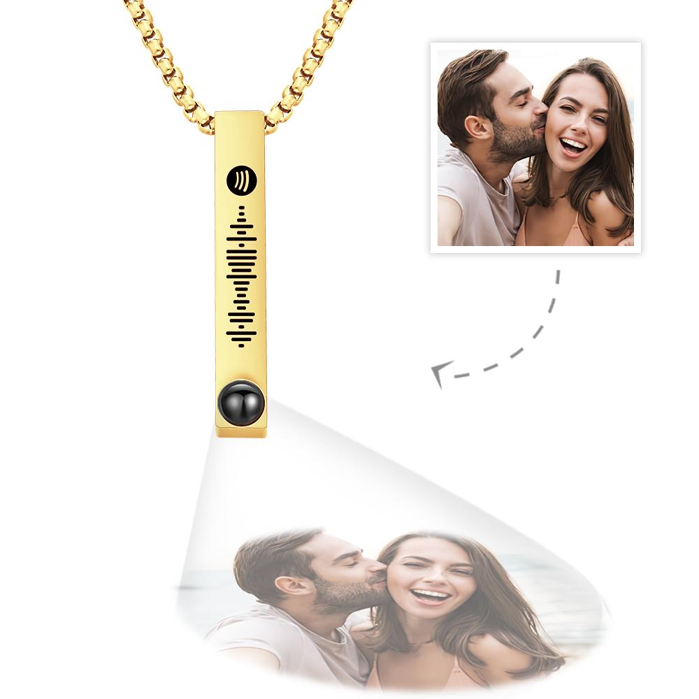 Custom Scannable Spotify Code Necklace Custom Projection Simple Gifts ...
