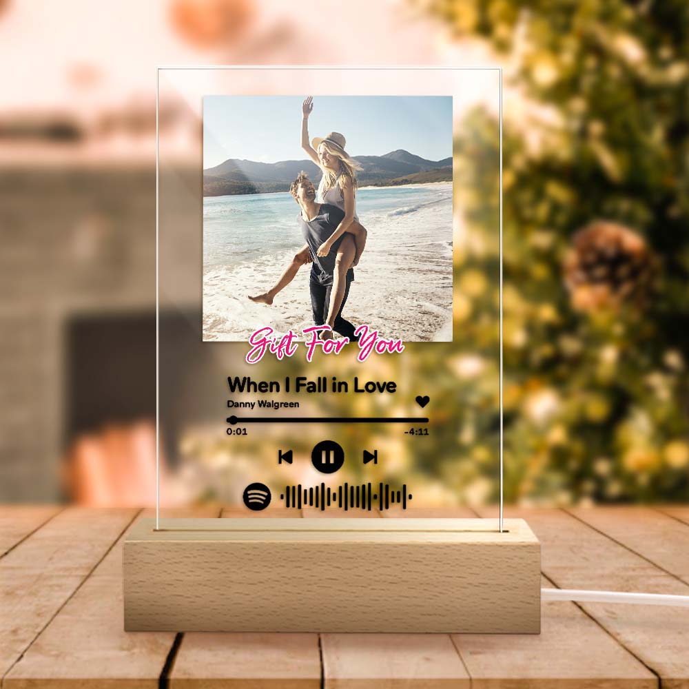 Custom Spotify Plaque Scannable Spotify Music Plaque | Spotify Glass ...