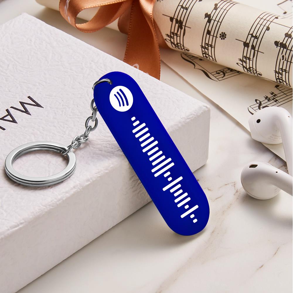 Custom Scannable Spotify Code Keychains Multicolor | My Spotify Plaque