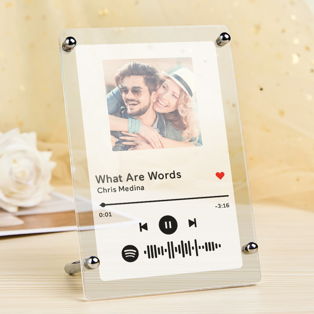 Spotify Photo Frame Scannable Music Fashion Plaque Home Decor Gift For ...