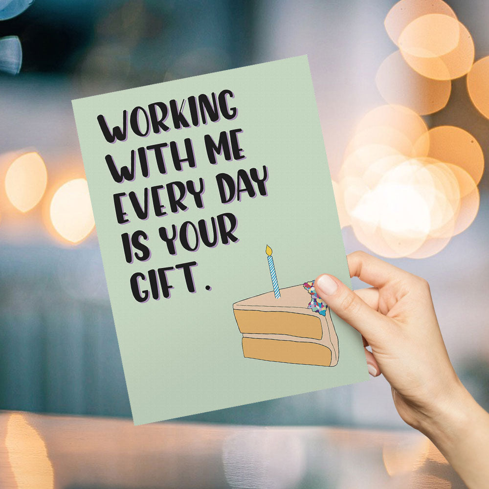 Funny Work Mate Birthday Card Boss Birthday Card for Birthday Gifts ...