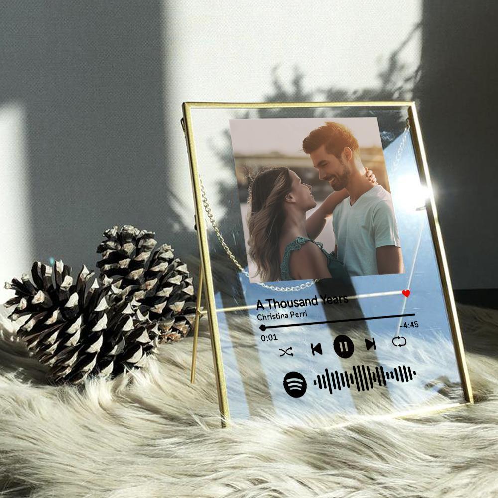 Personalized Spotify Code Music Plaque Spotify Acrylic Scannable Glass Art Spotify Plaque with ...