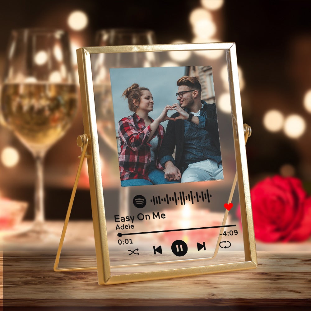 Personalized Spotify Code Music Plaque Valentine's Gifts Spotify Acrylic Scannable Glass Art ...