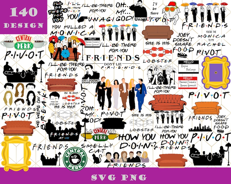 Friends Bundle +140, Friends Svg | friendssvg.com