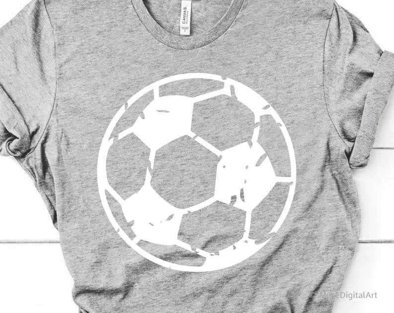 Soccer Ball Svg Cutting Files, Distressed Soccer Ball Svg Soccer ...