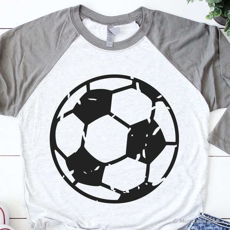 Soccer Ball Svg Cutting Files, Distressed Soccer Ball Svg Soccer ...