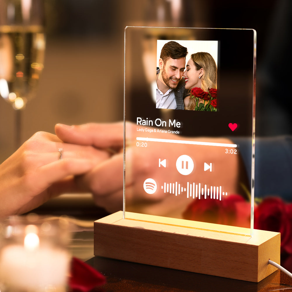 Spotify Glass - Personalisiertes Spotify Code Music Plaque Nachtlicht ...