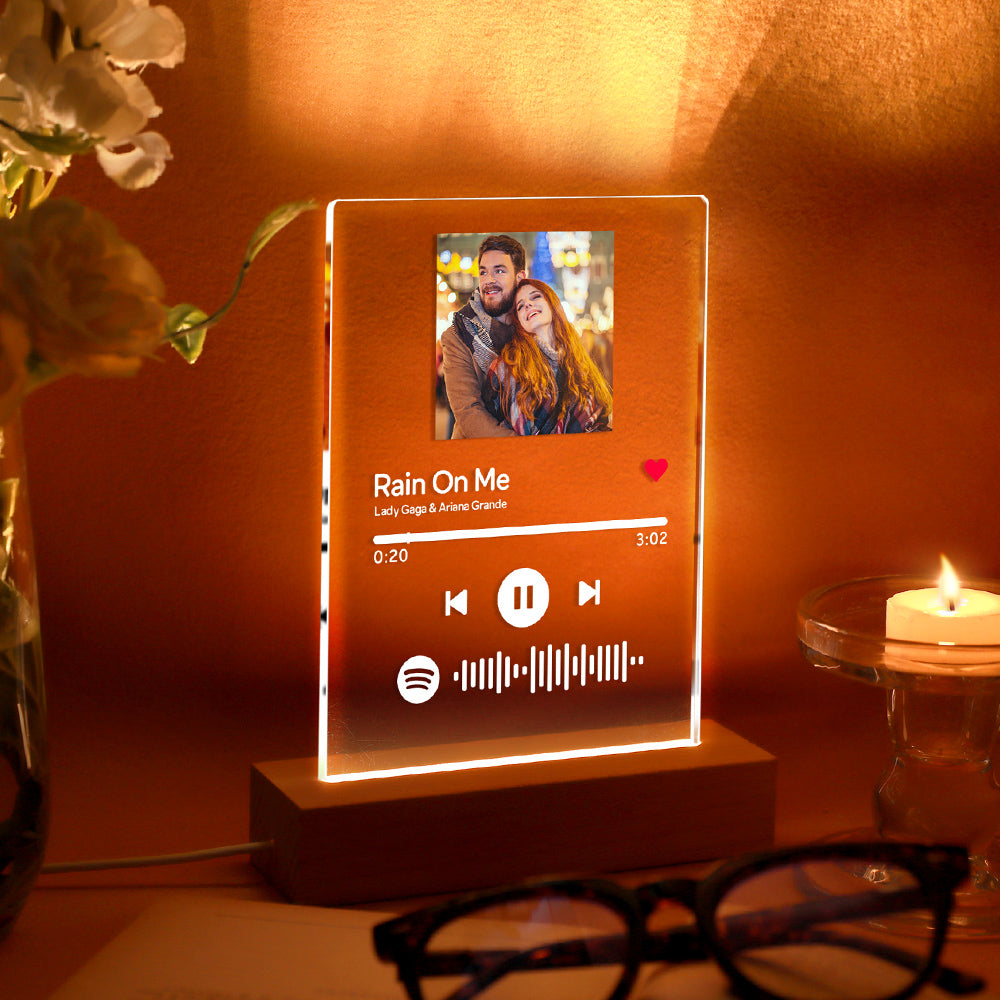 Spotify Glass - Personalisiertes Spotify Code Music Plaque Nachtlicht ...