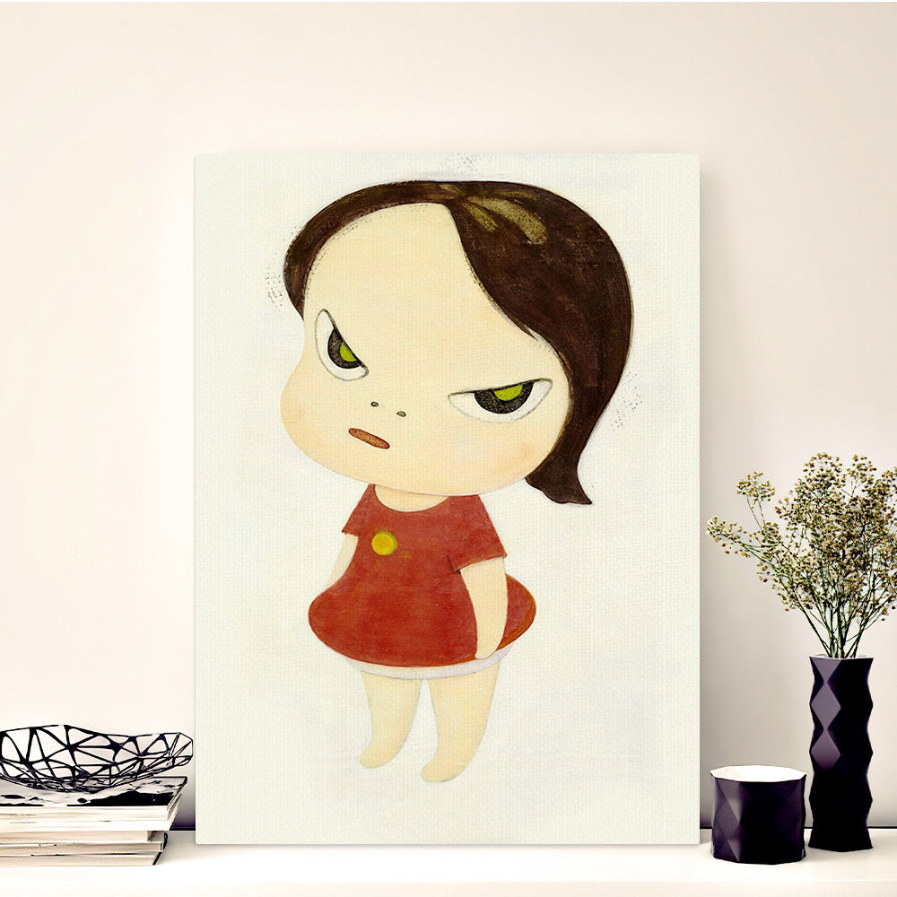 Knife Behind Back By Japanese Artist Yoshitomo Nara Canvas,Pop Art ...