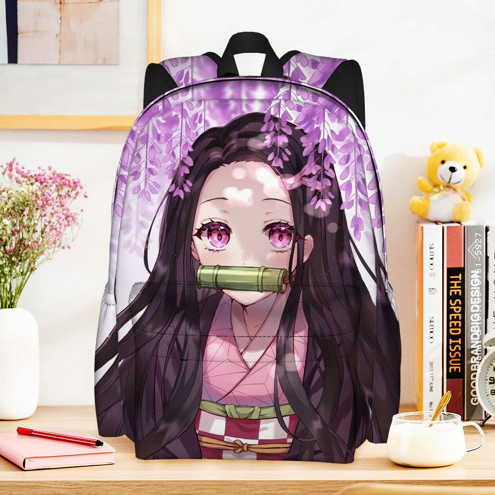 Nezuko Backpack, Funny Nezuko Backpack, Waterproof Schoolbag for Kids ...