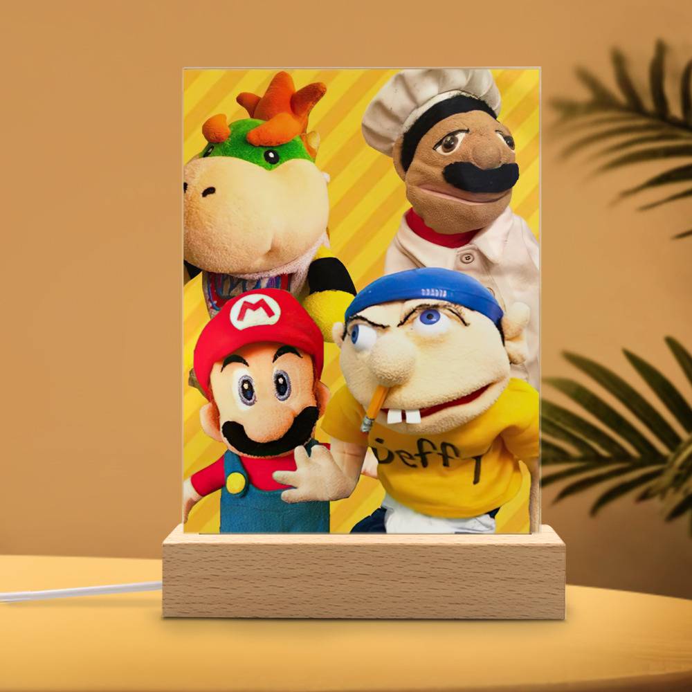 SML Lamp Classic Celebrity Lamp with Wooden Base | smlmerch.shop