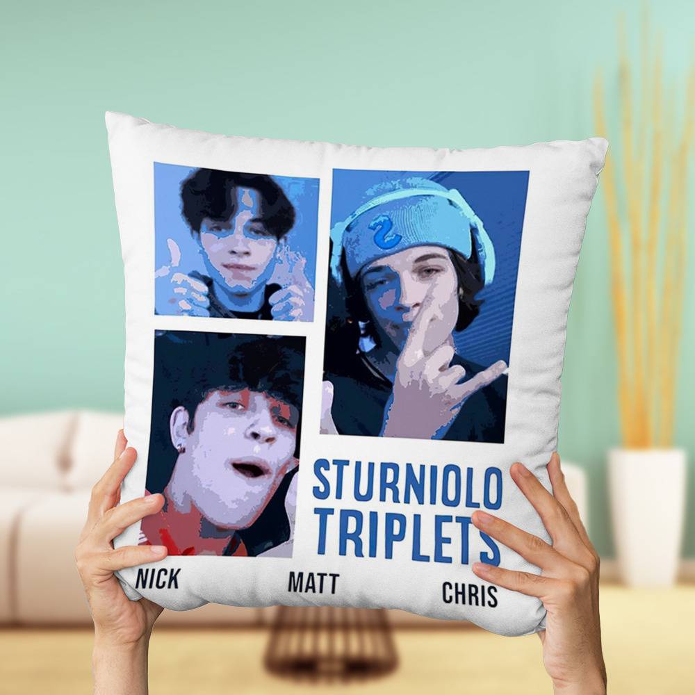 Sturniolo Triplets Pillow | sturniolotripletsmerch.store