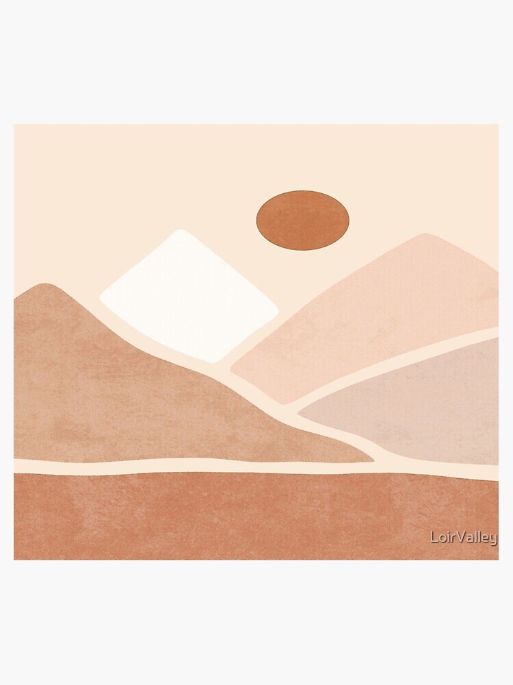 Decorate Your Laptop With Boho Aesthetic Mountains Sticker ...